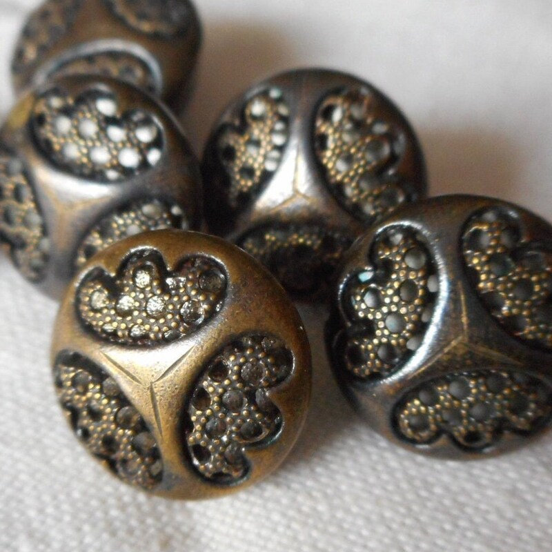 Metal Mirror Buttons - Etsy