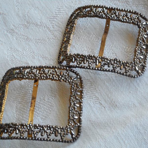 Antique Shoe Buckles - Etsy