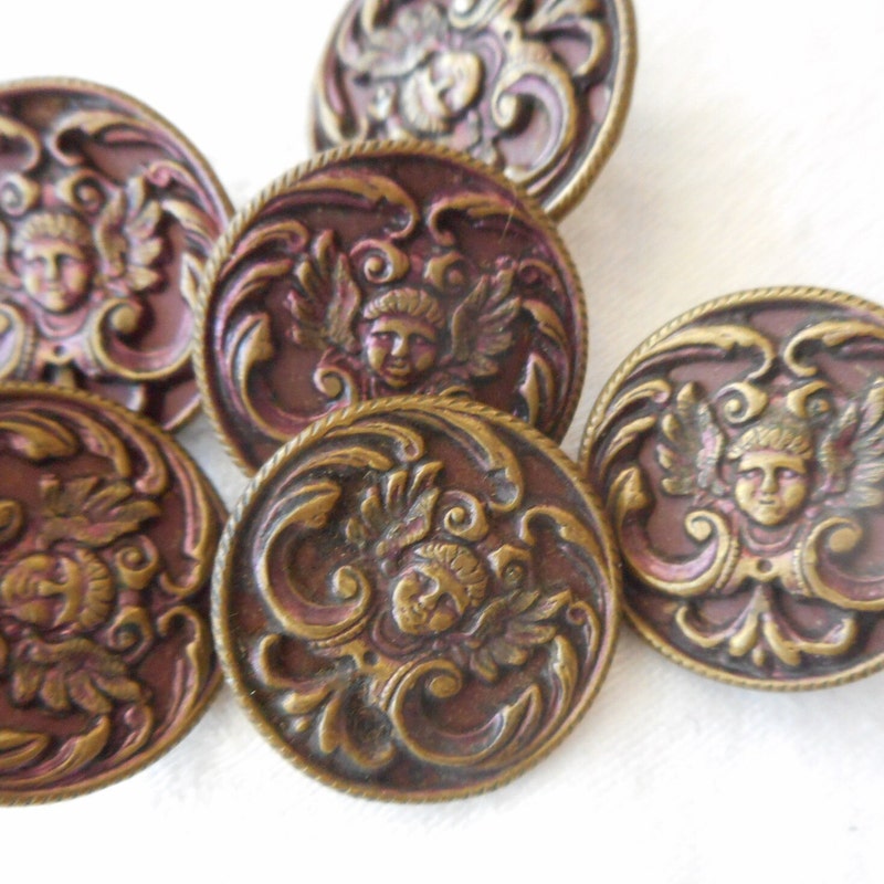 Antique Buttons Set - Etsy