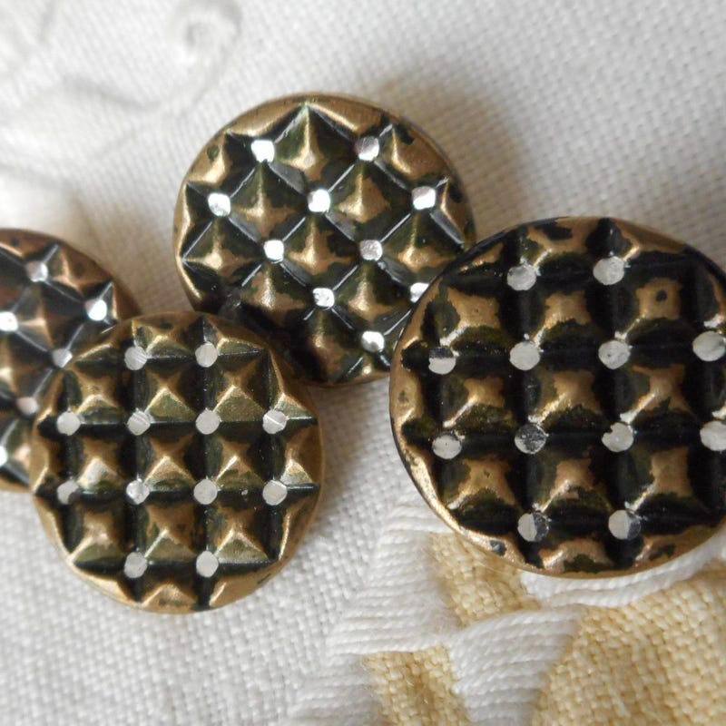 Metal Mirror Buttons - Etsy