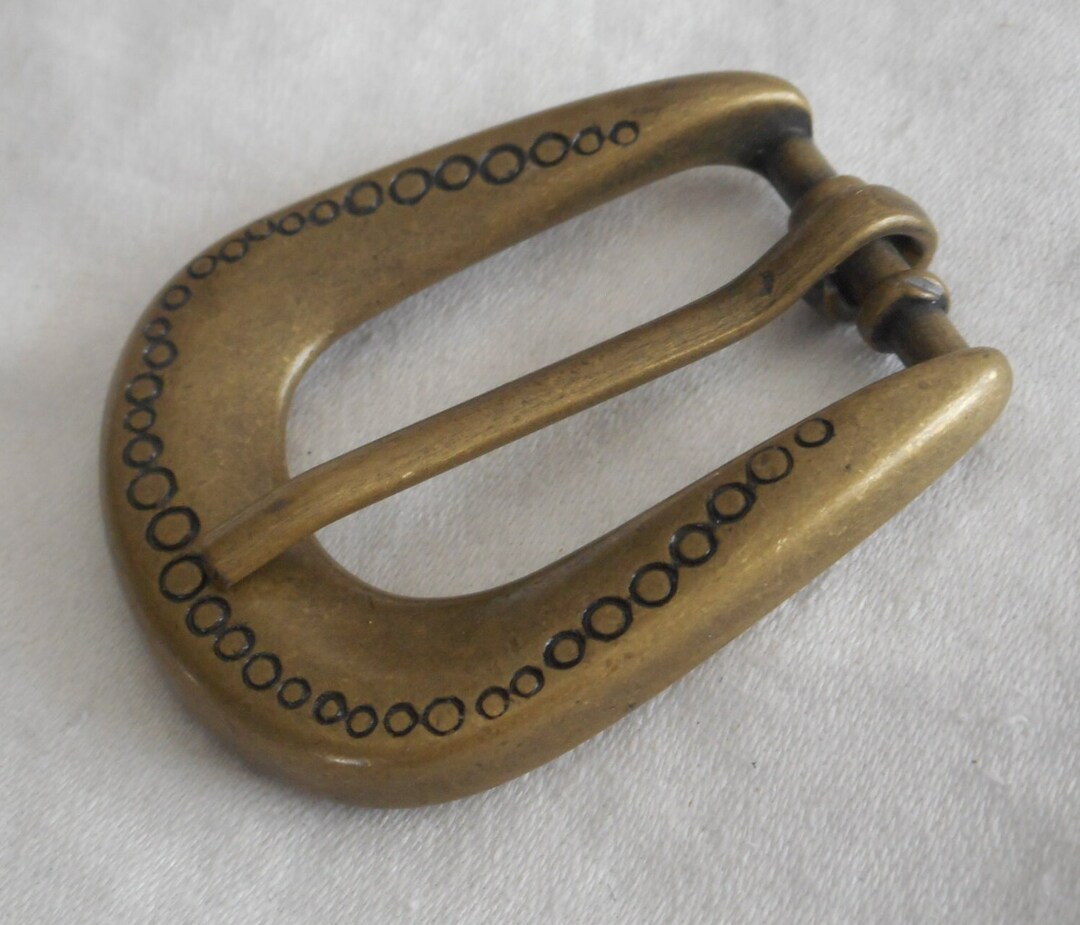 VINTAGE Circle Etched Pronged Metal Costume Clothing Adorn Embellish ...