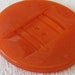 Large VINTAGE 1 3/8 Pierced Carved Orange Casein Plastic - Etsy