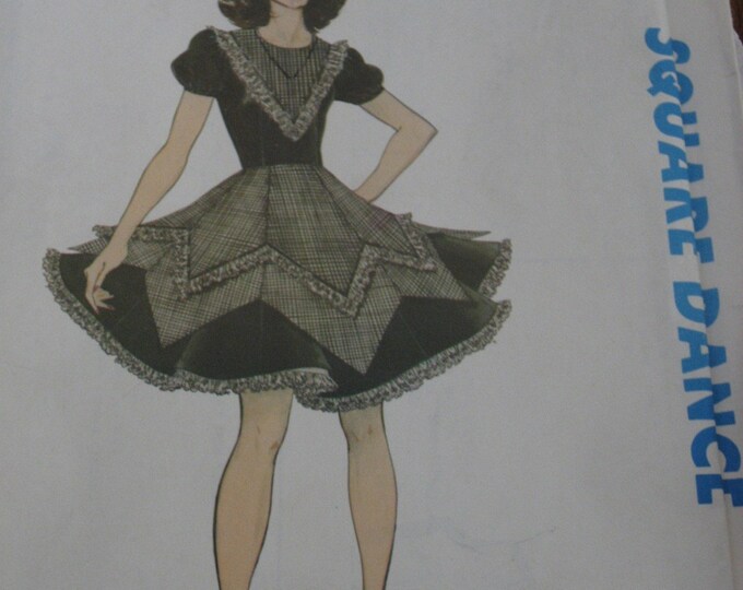 VINTAGE AUTHENTIC PATTERNS SQUARE DANCING COSTUME CLOTHING SEWING ...