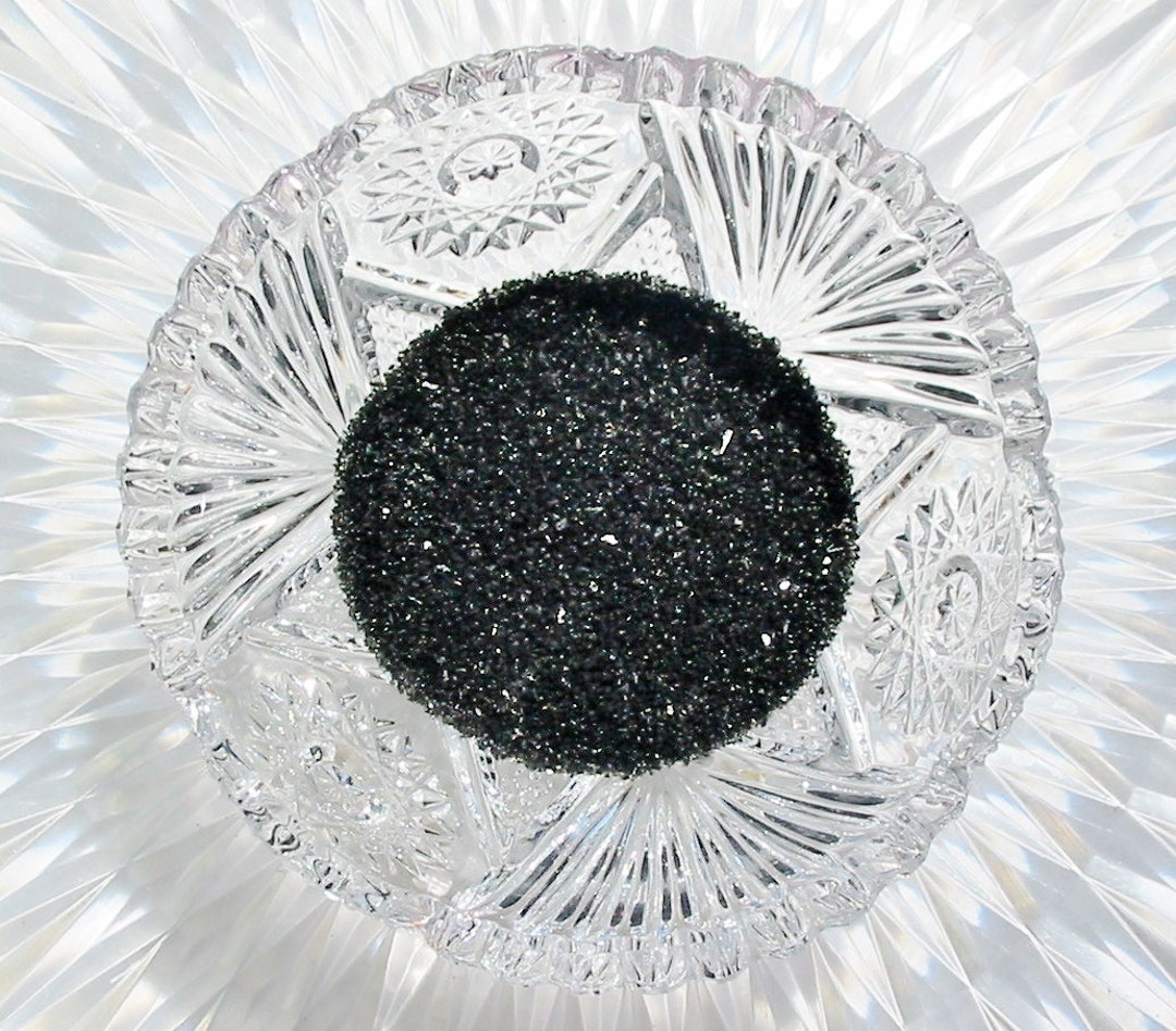German GLASS GLITTER Fine 80 Coal Black 1 Oz Non Tarnishing - Etsy