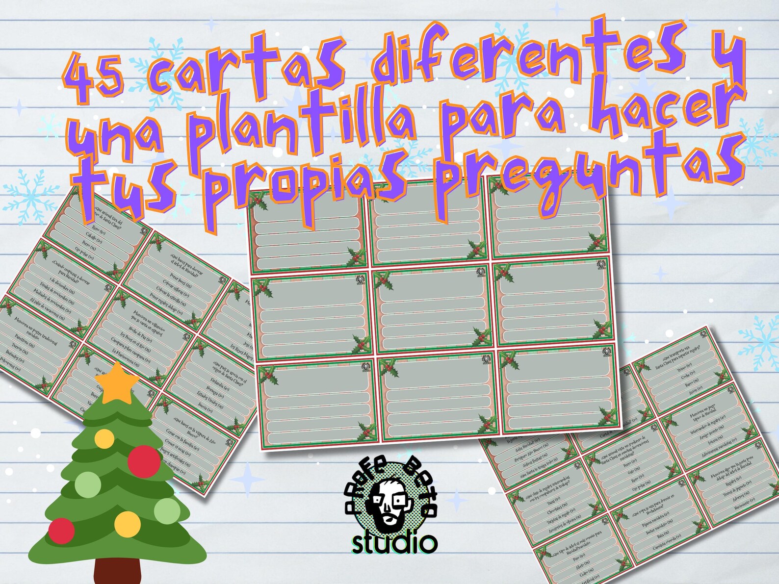 Christmas Feud Digital Game in Spanish Montessori Xmas Activity ...