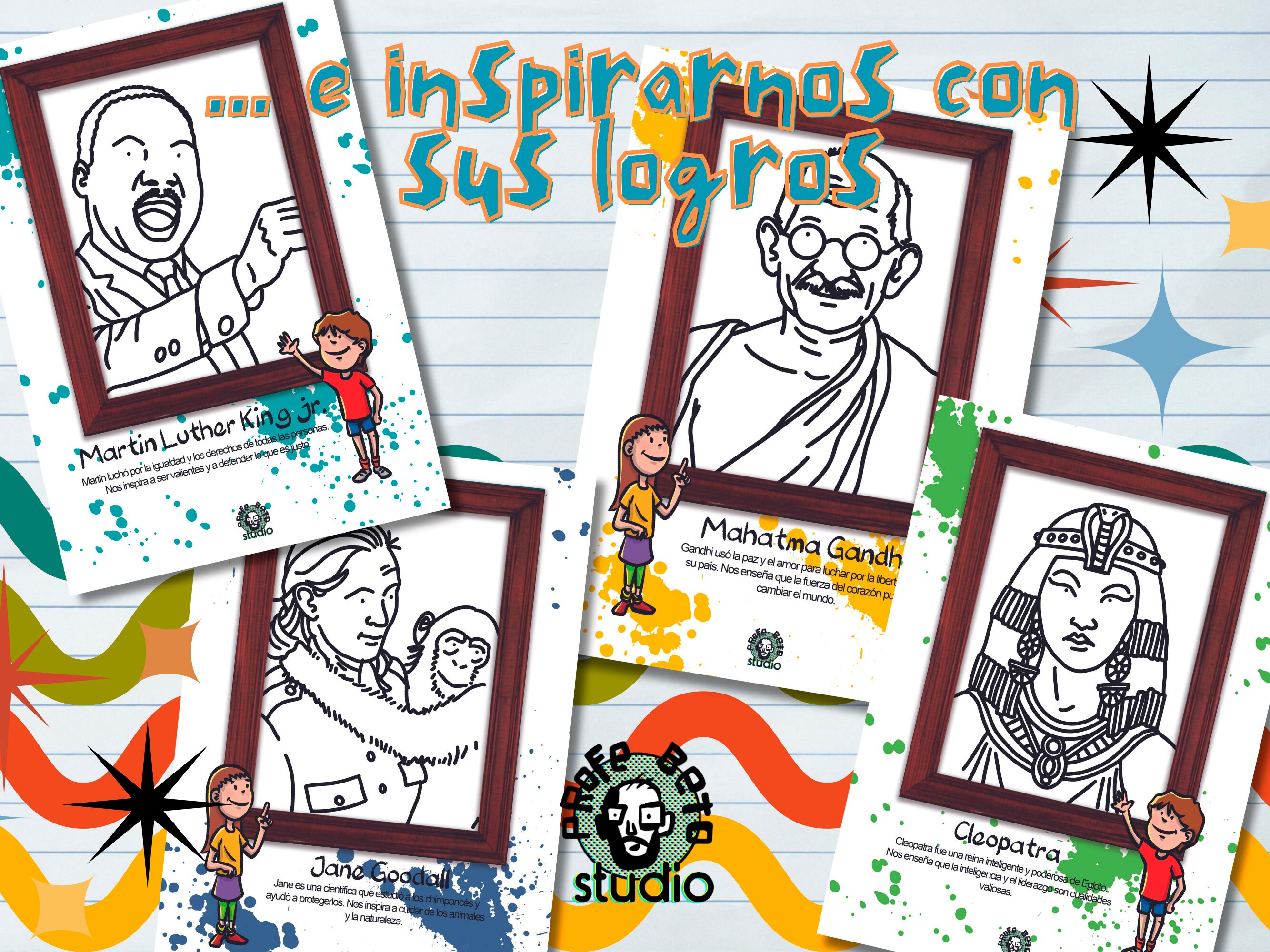 Historical Figures Coloring Pages - 20 Educational Heroes & Heroines ...