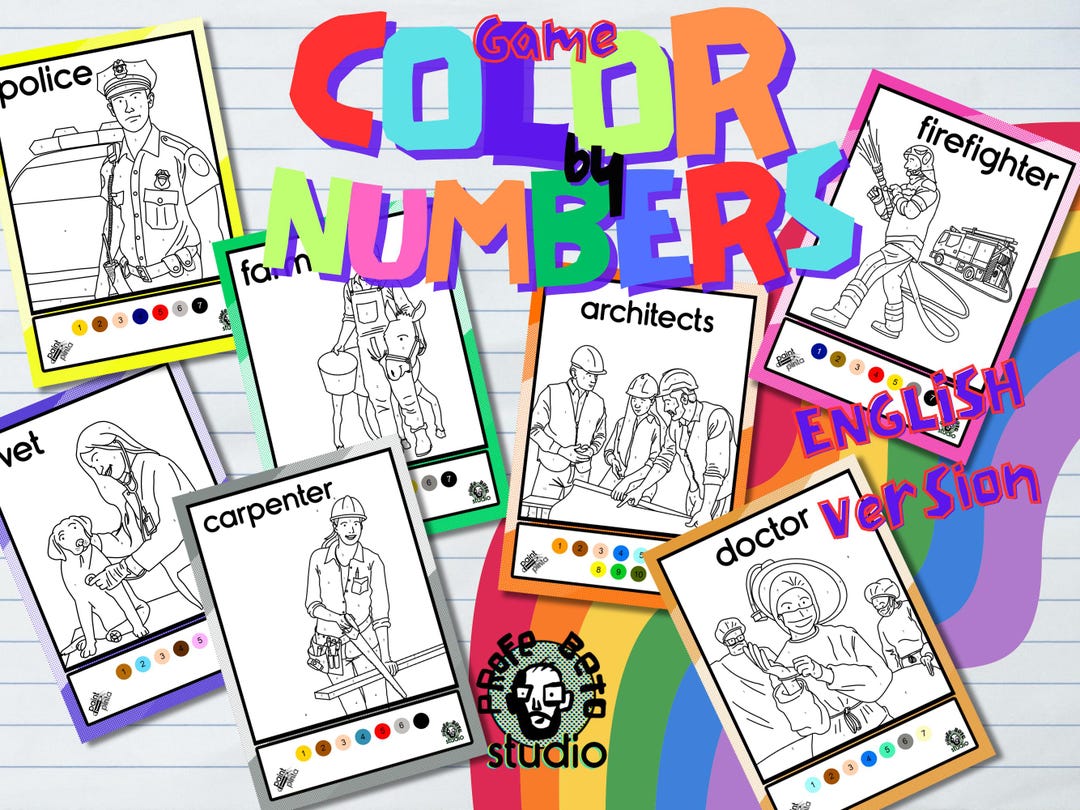 Color by Numbers Printable | Educational Digital Download in English ...
