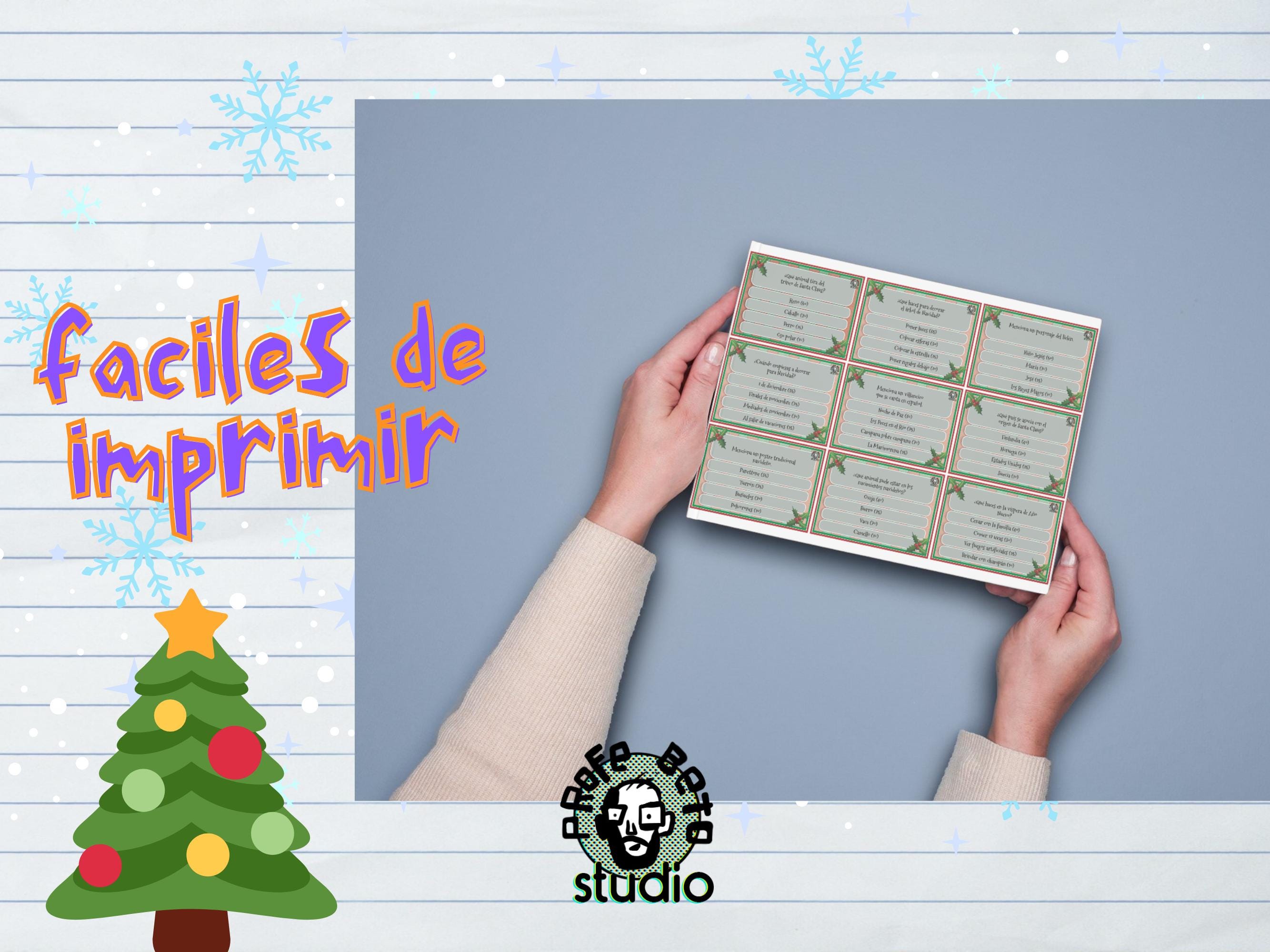Christmas Feud Digital Game in Spanish Montessori Xmas Activity ...