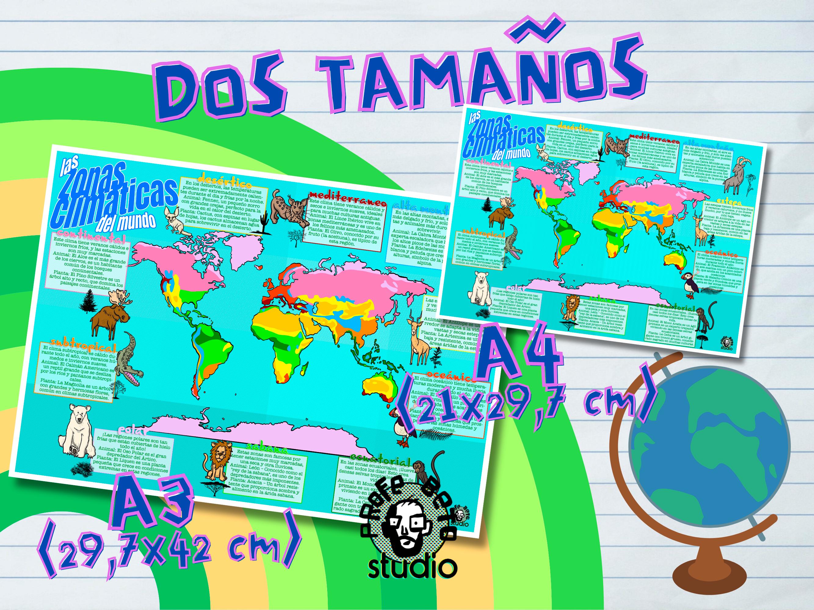 Educational Climate Zones Poster | Flora and Fauna | Downloadable A3/A4 ...