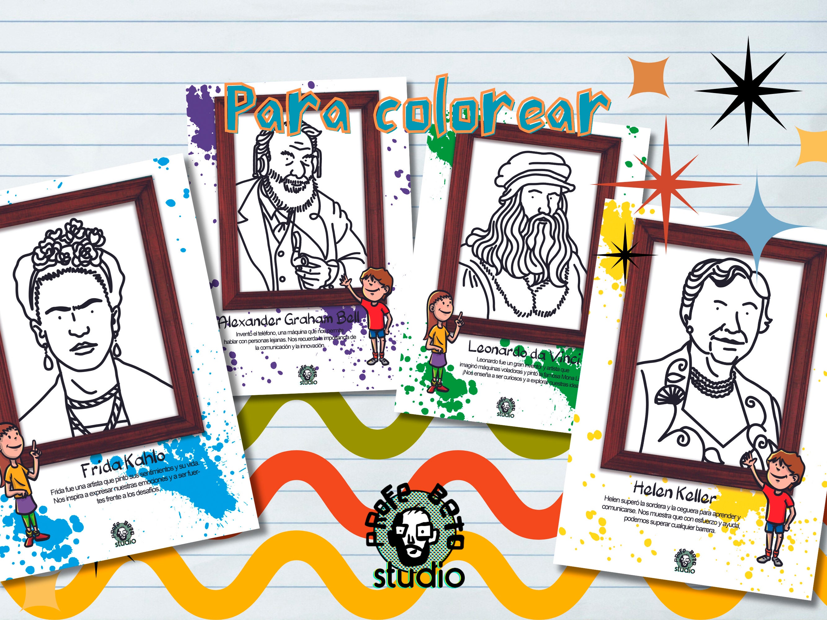 Historical Figures Coloring Pages - 20 Educational Heroes & Heroines ...