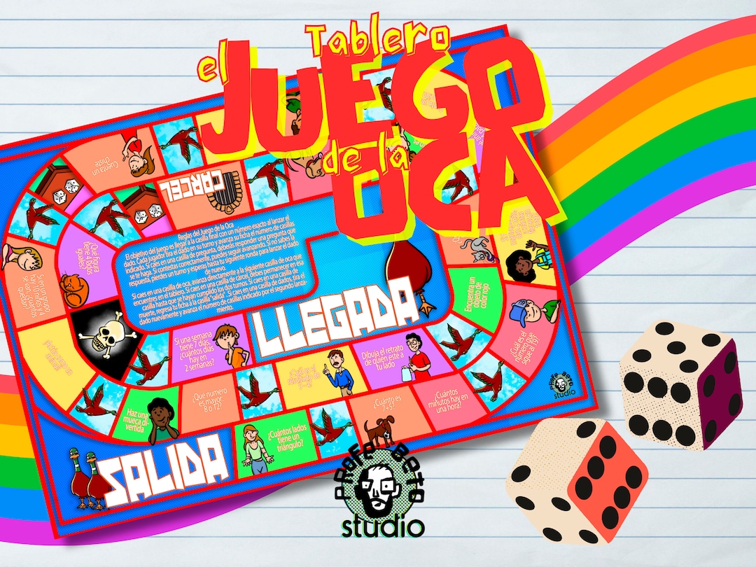 A3 Printable Goose Game: Educational Game for Children With Questions ...