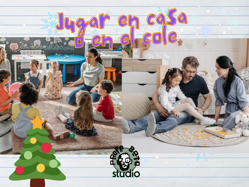 Christmas Feud Digital Game in Spanish Montessori Xmas Activity ...