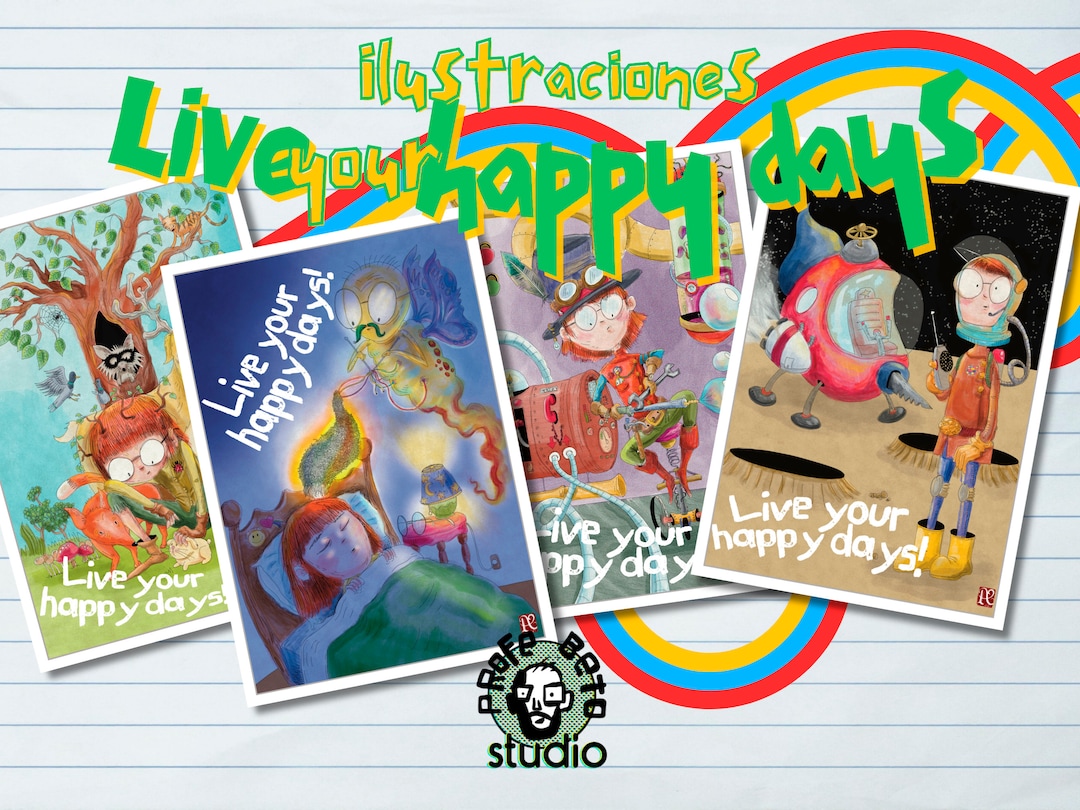 Magical Postcards for Kids: Set of 4 Illustrations to Spark Imagination ...