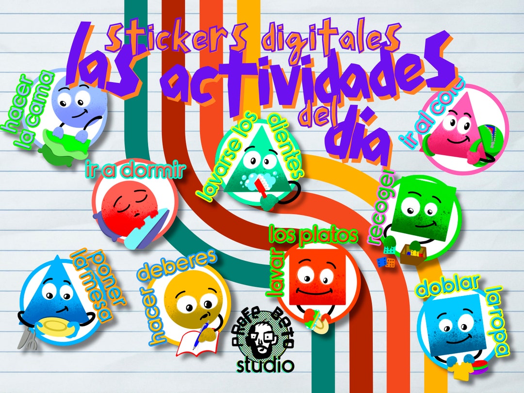 Printable Daily Activity Planner Stickers for Toddlers Educational ...