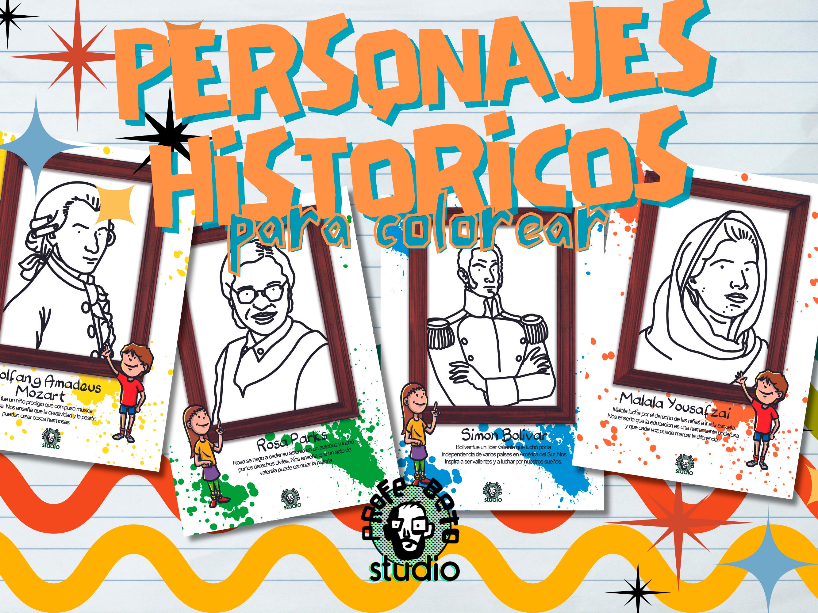 Historical Figures Coloring Pages - 20 Educational Heroes & Heroines ...