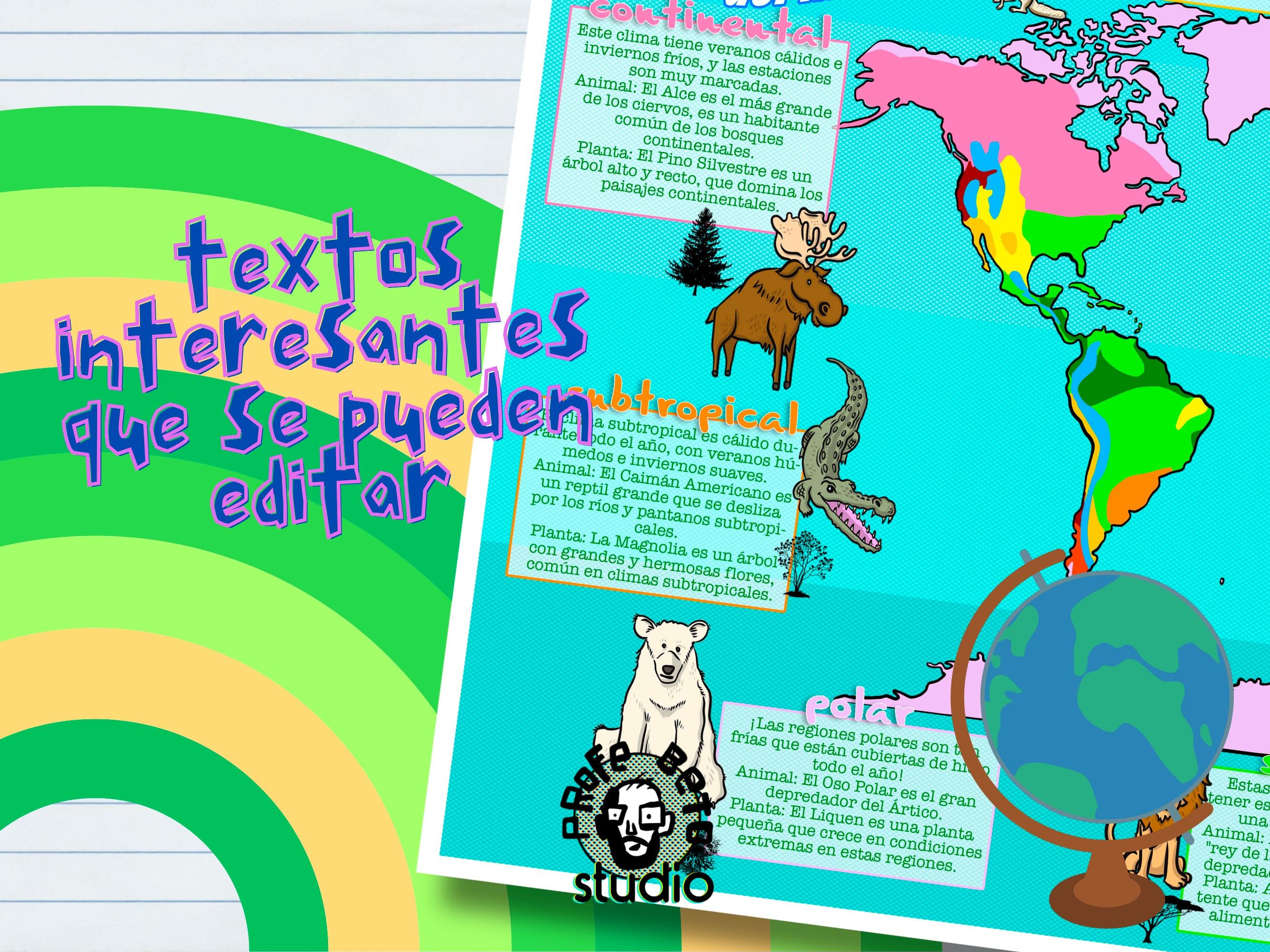 Educational Climate Zones Poster | Flora and Fauna | Downloadable A3/A4 ...