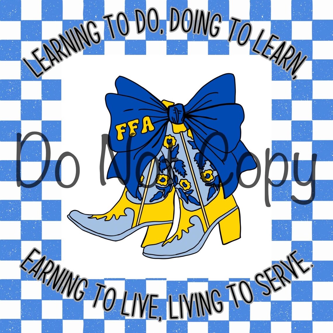 FFA Motto Boots PNG - Etsy