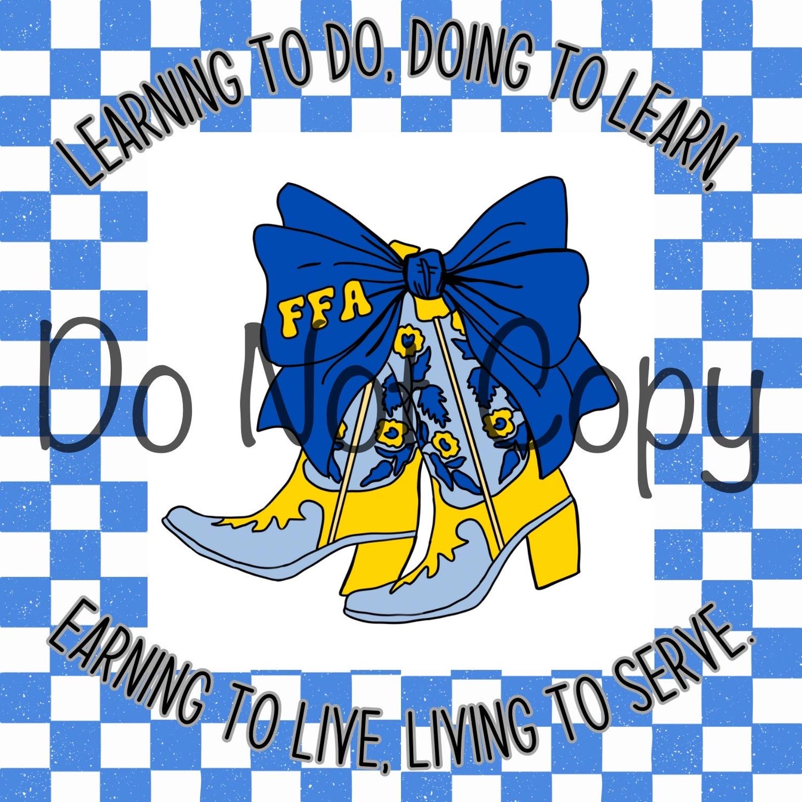 FFA Motto Boots PNG - Etsy