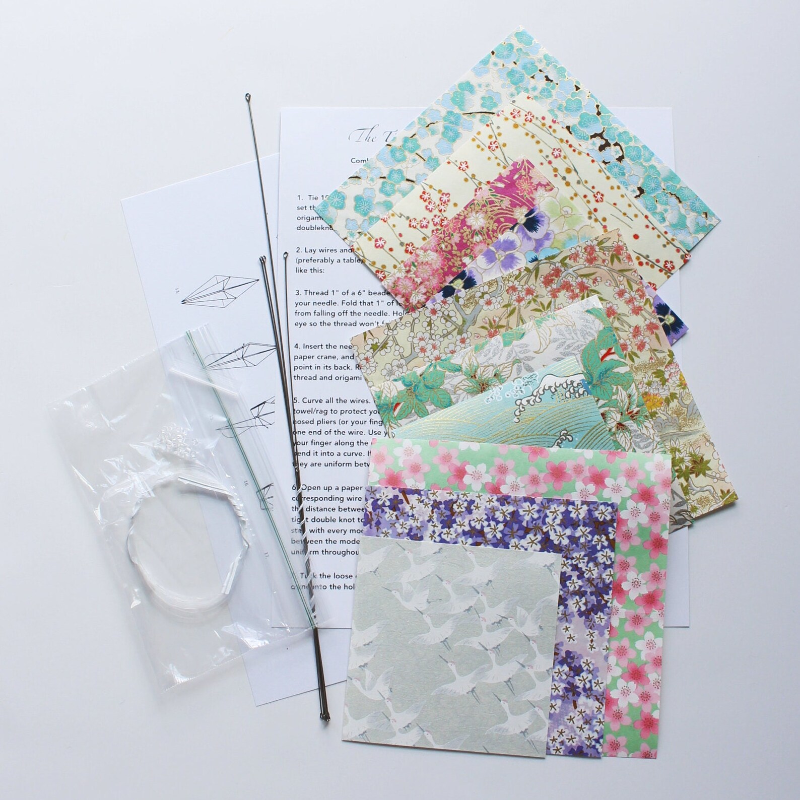 Mobile Making Kit Nursery Mobile Kit Rainbow Origami Paper - Etsy