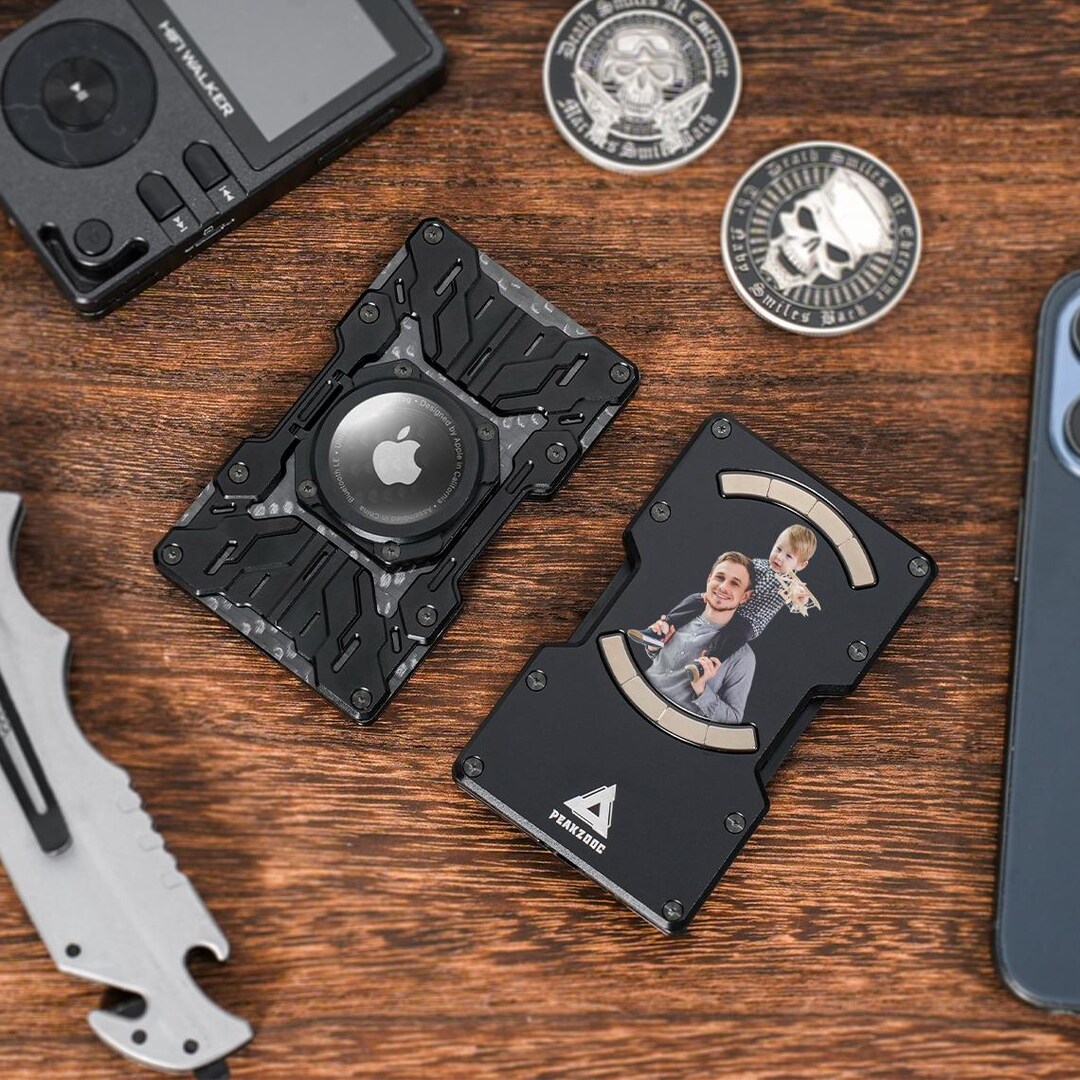 Personalized Wallet ,men's Wallet With AirTag Clip,customize Father's ...