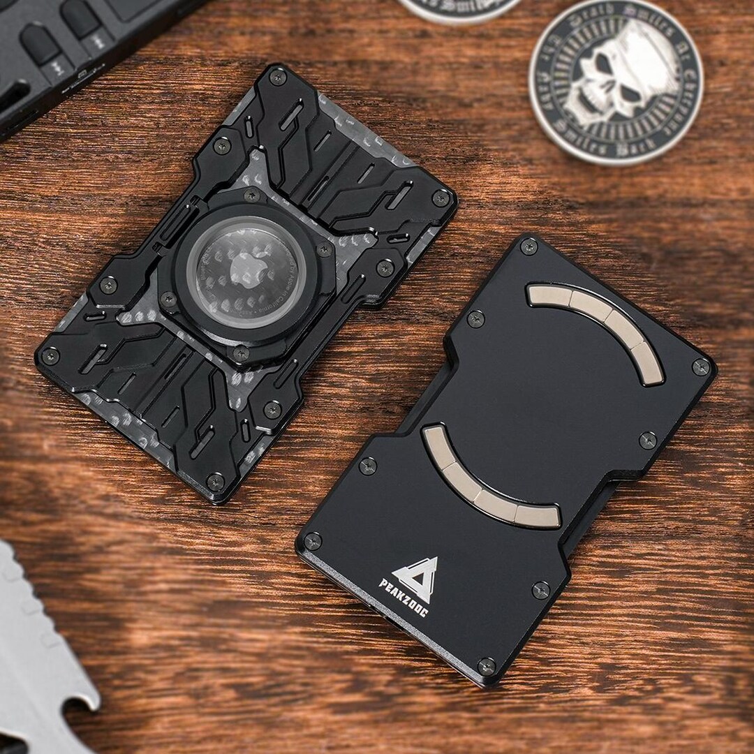 Personalized Wallet ,men's Wallet With AirTag Clip,credit Card Clip ...