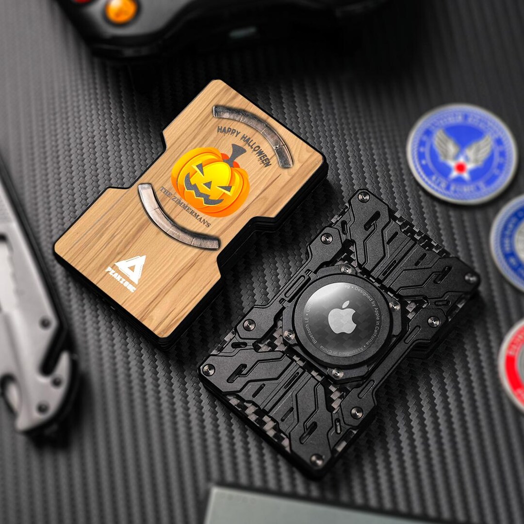 Personalized Wallet ,men's Wallet With AirTag Clip,credit Card Clip ...