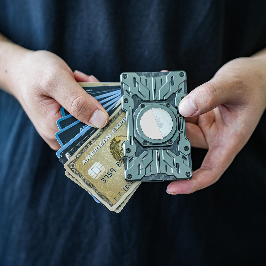 Personalized Wallet ,men's Wallet With AirTag Clip,credit Card Clip ...