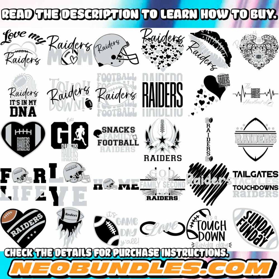 150 Files Raiders Svg, Raiders Svg Bundle, Raiders Svg for Cricut ...