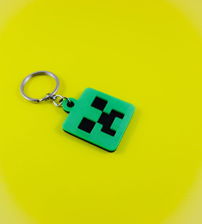 Minecraft Creeper Keychain Gamer Key Holder Gift Creeper Bag Tag ...