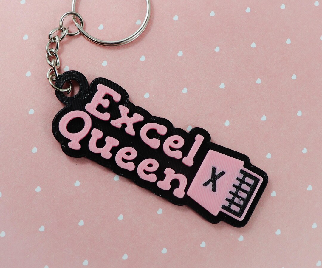 Excel Queen & Excel King Keychains Office Humor Gift Perfect for Excel ...