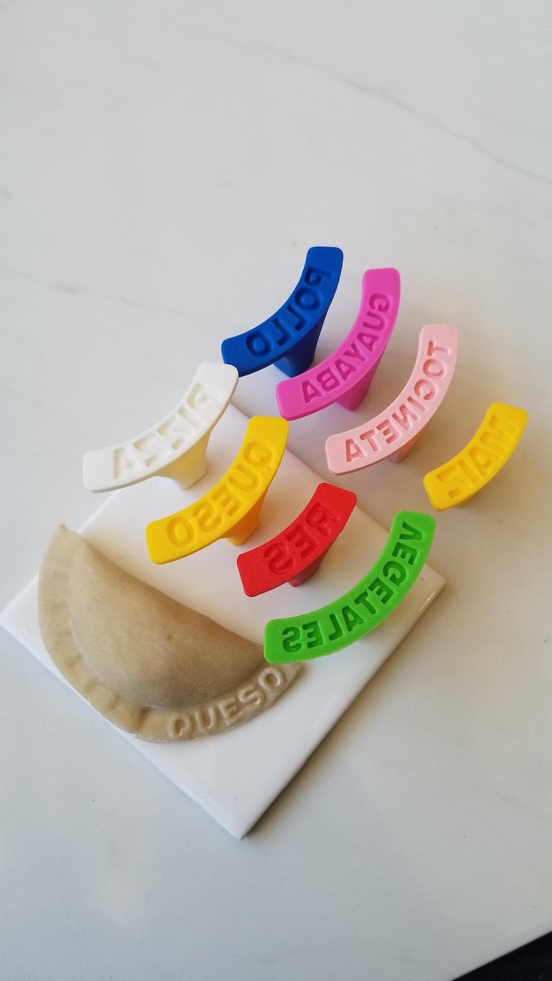 Personalized Flavor Empanada Dough Stamp: Food Catering Business Custom ...
