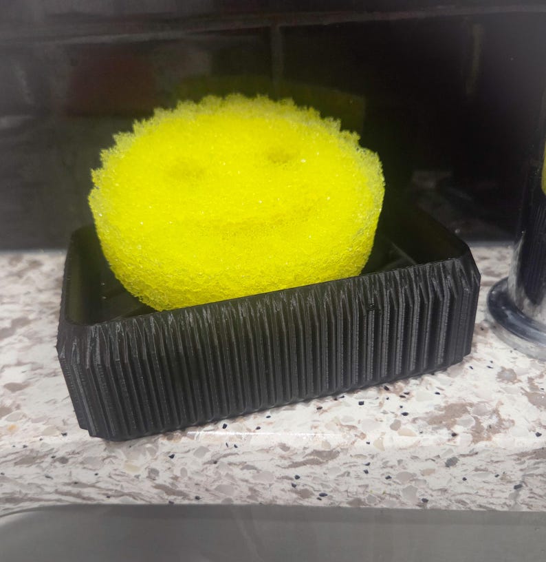 Modern Kitchen Sponge Holder With Sink Drainage | No Rust Sponge Caddy ...