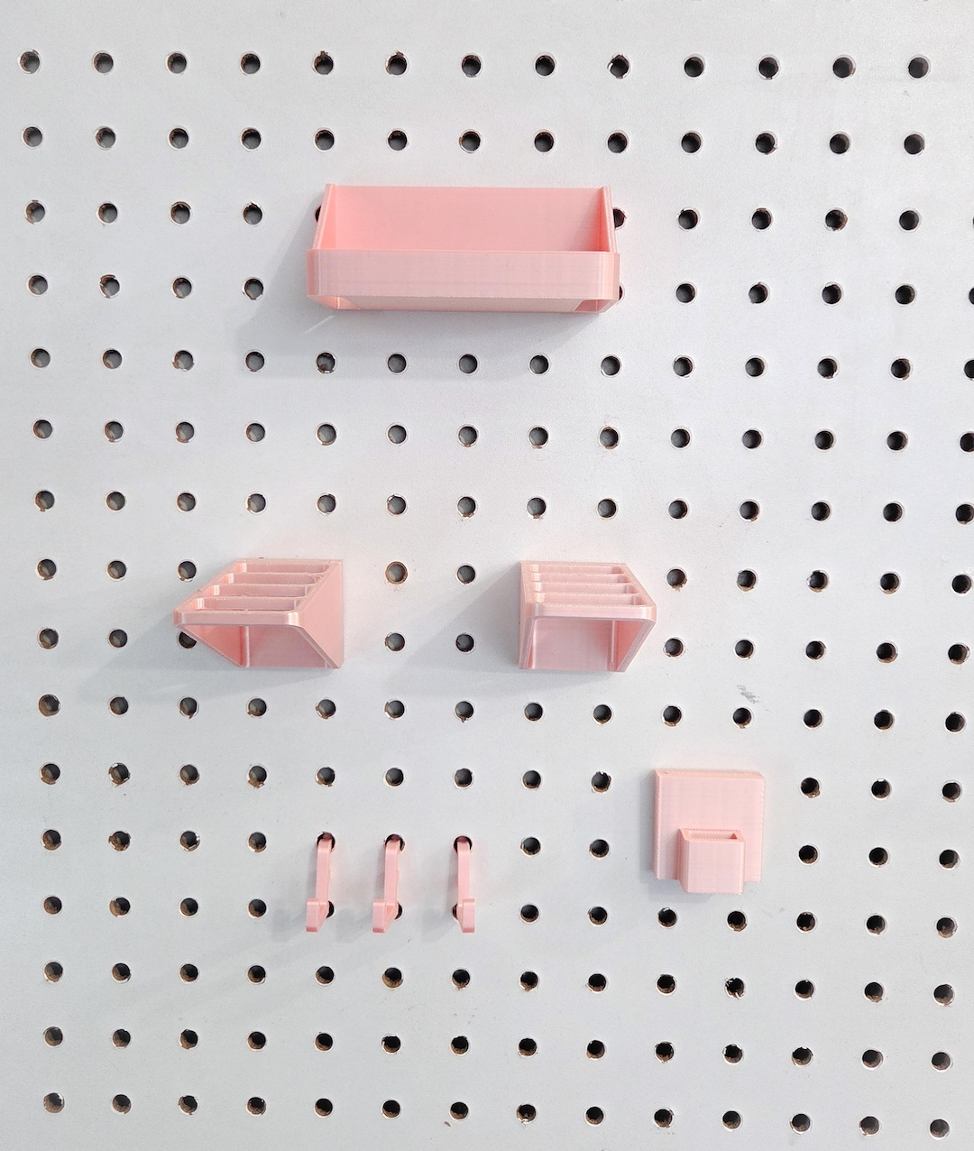 Pegboard Accessories Set: Caliper, Measuring Tape, Scissors Organizer ...