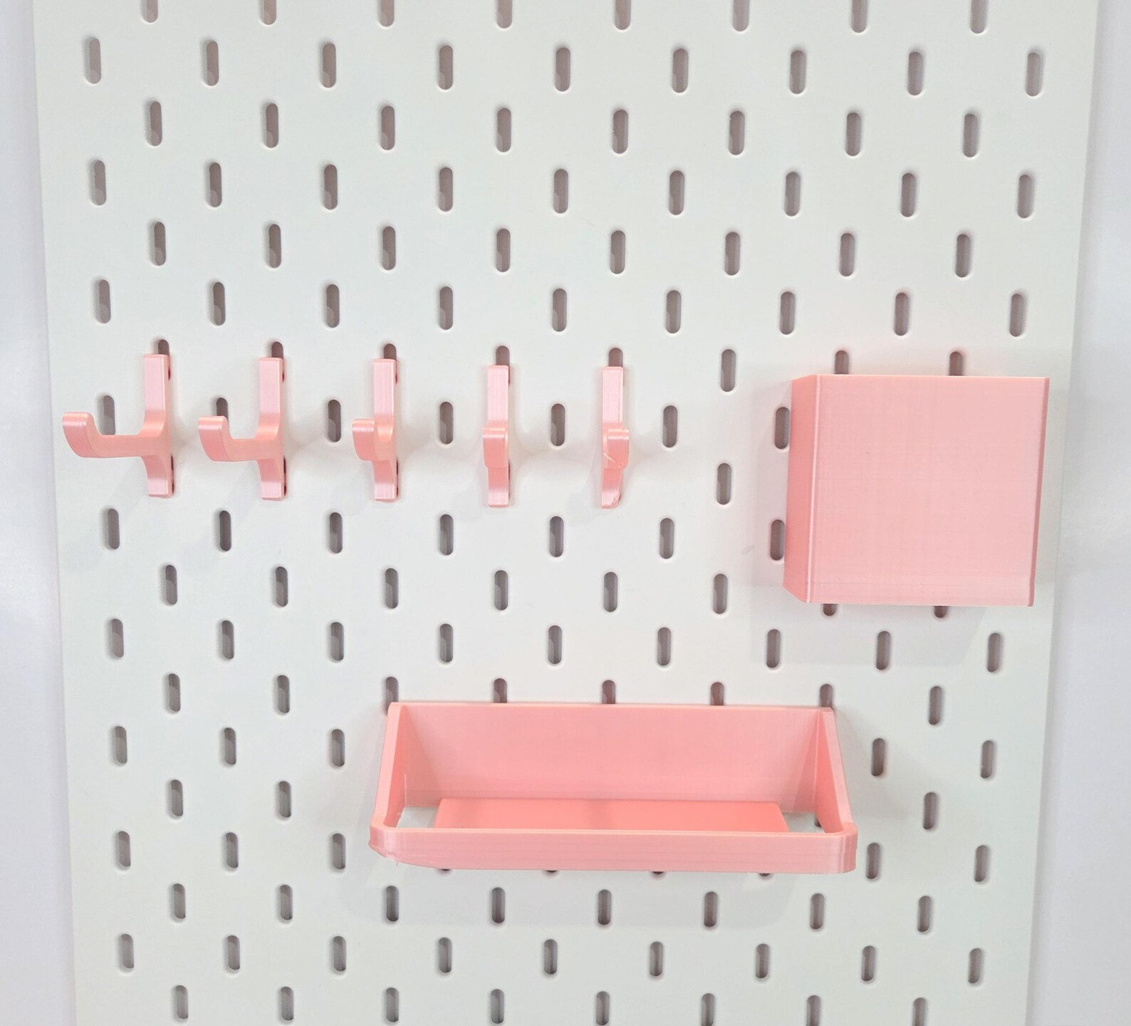 Ikea Skadis Pegboard Accessories Set, Pegboard Office Bins, Pegboard ...