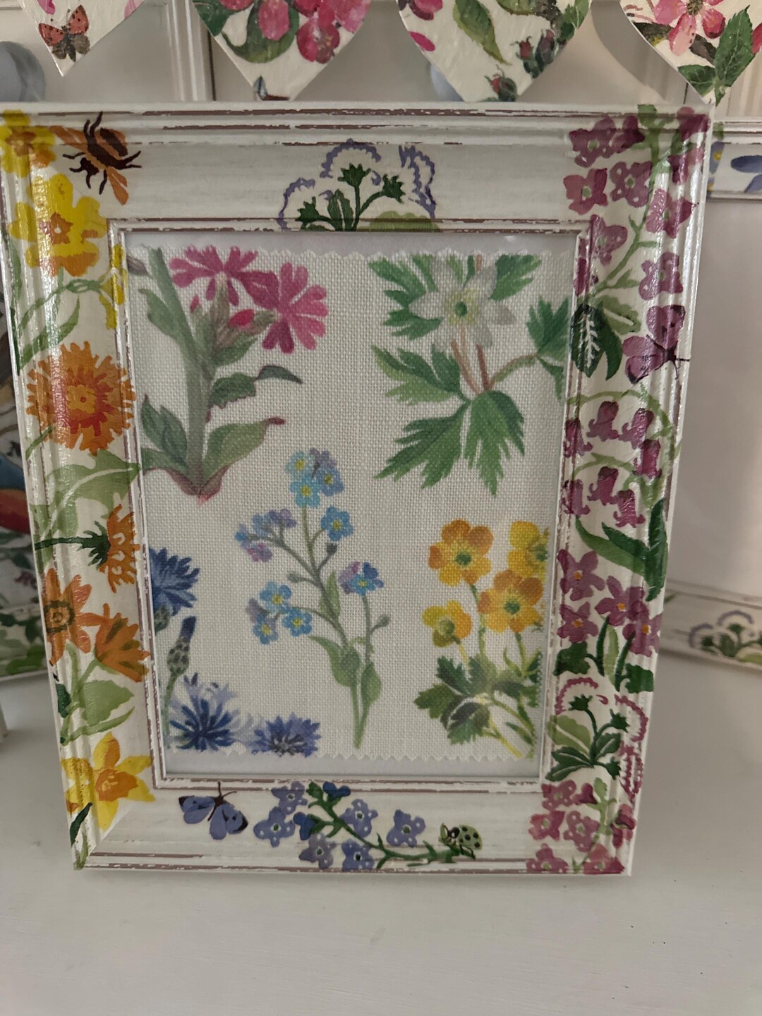 Emma Bridgewater Inspired Wildflowers Decorated Photo Frame in 6x8 ...