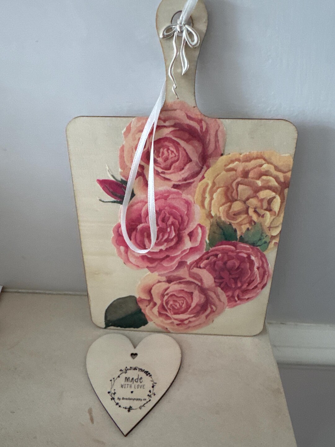 Emma Bridgewater Inspired Wide Wooden Decorated Paddle Roses Are My ...