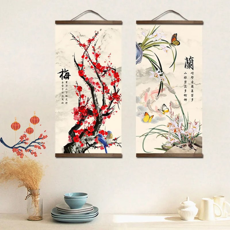 Hanging Scroll Art - Etsy