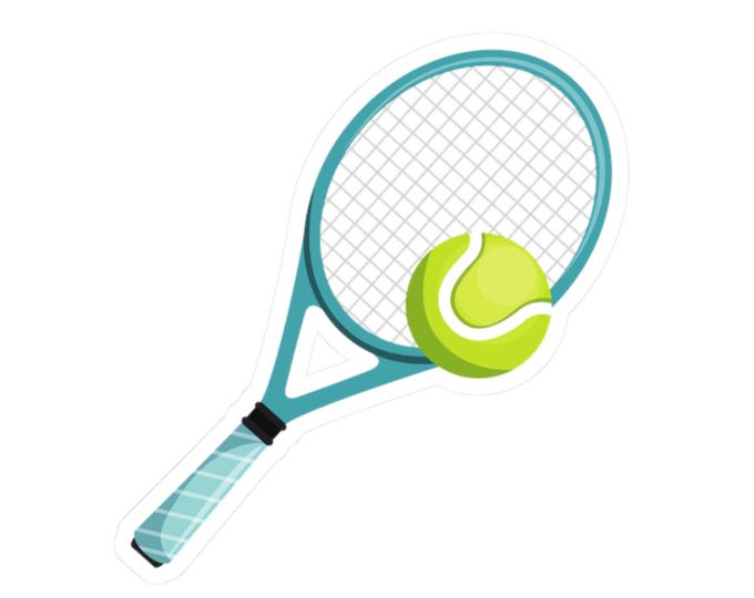 Tennis Sticker - Etsy