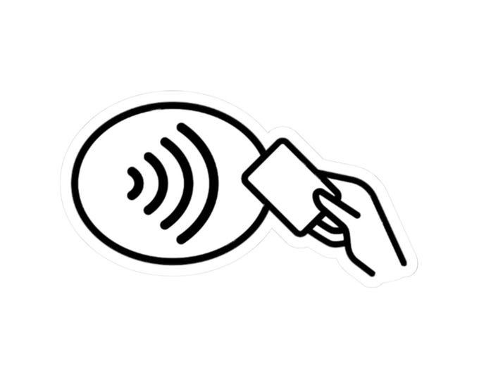 Contactless Payment Sticker - Etsy