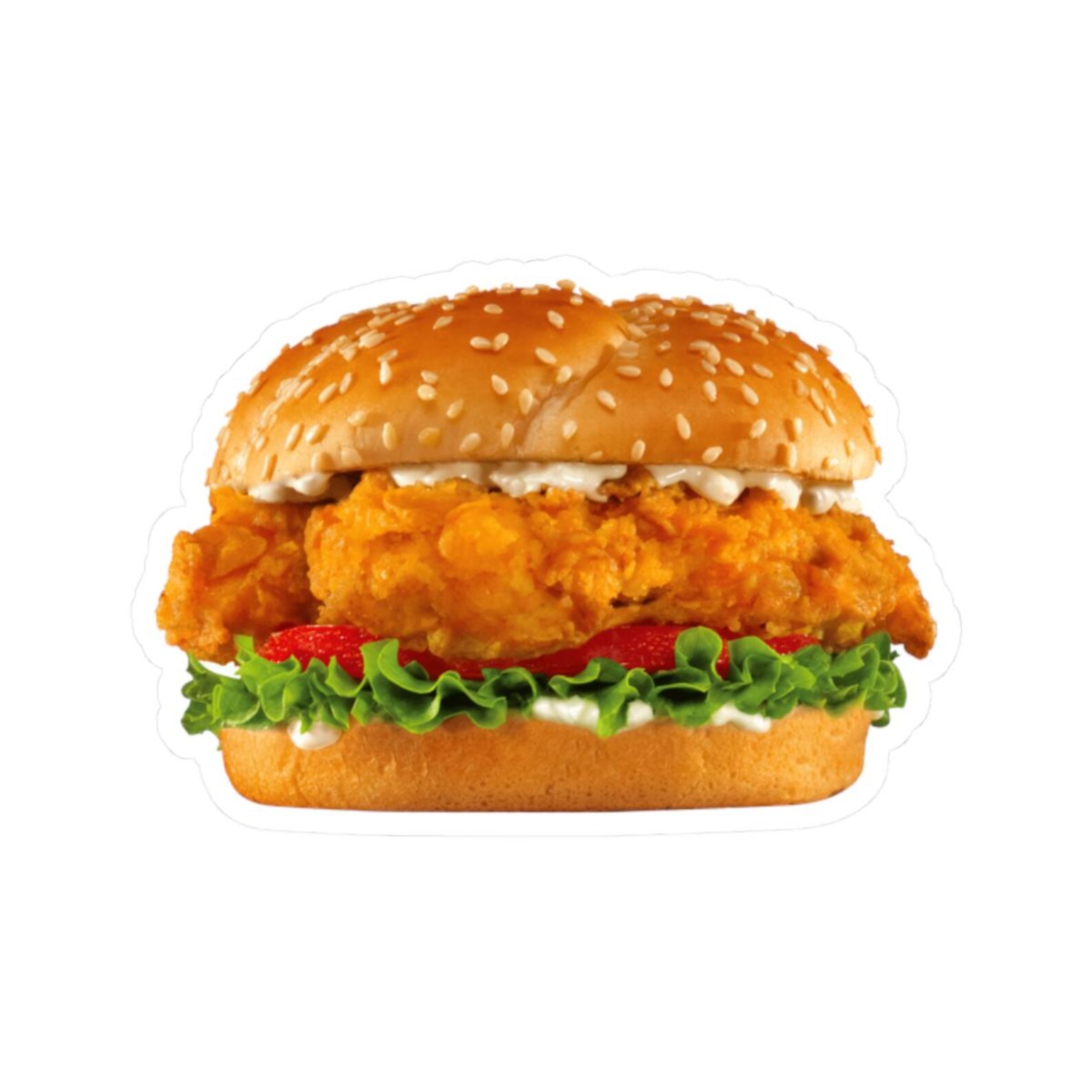 Chicken Sandwich Sticker - Etsy