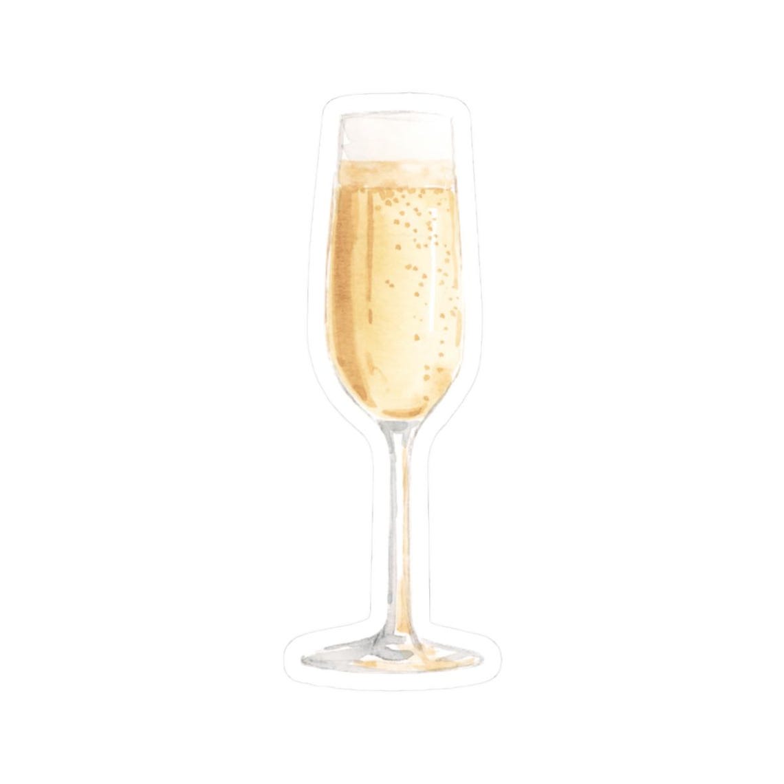 Champagne Sticker - Etsy