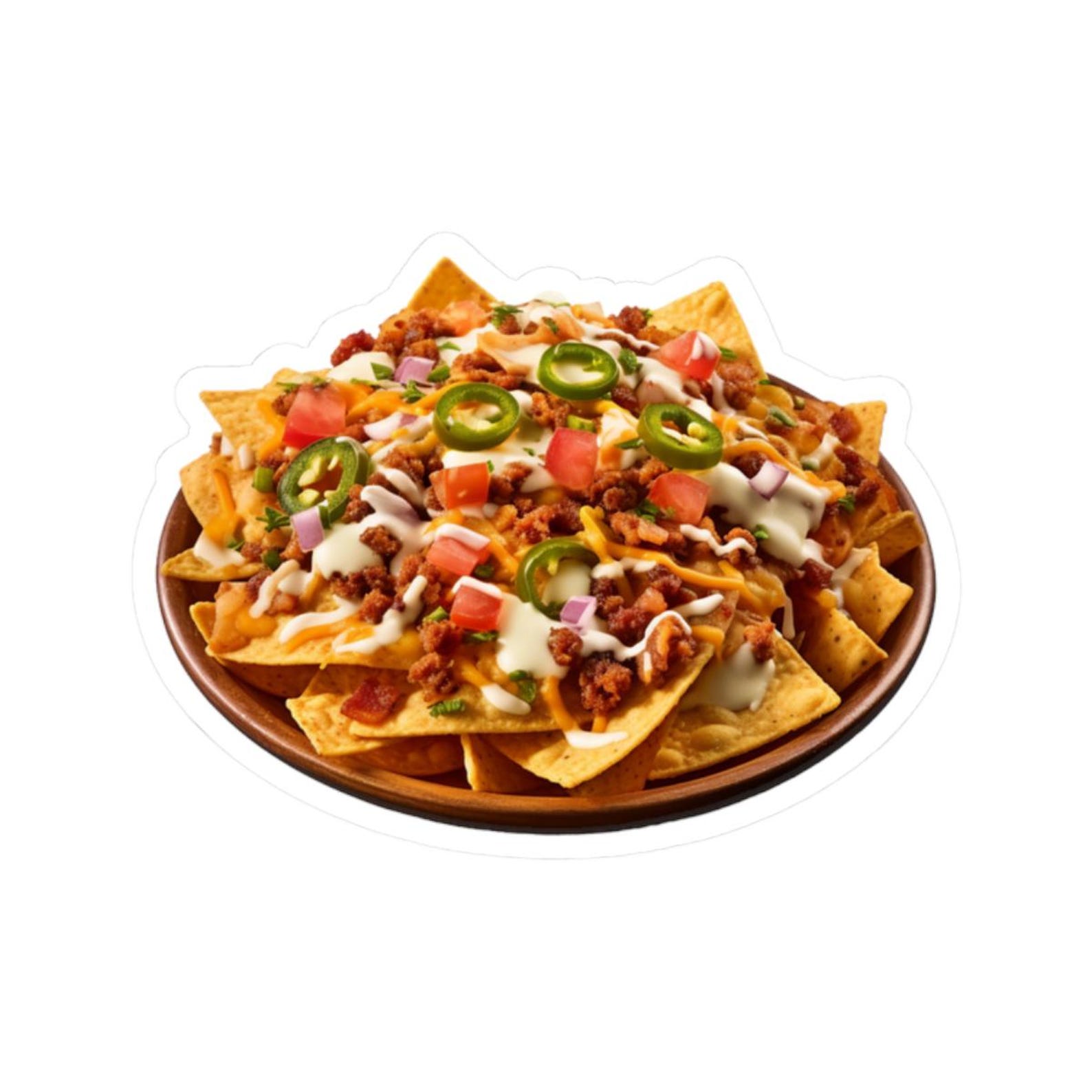 Loaded Nachos Sticker - Etsy