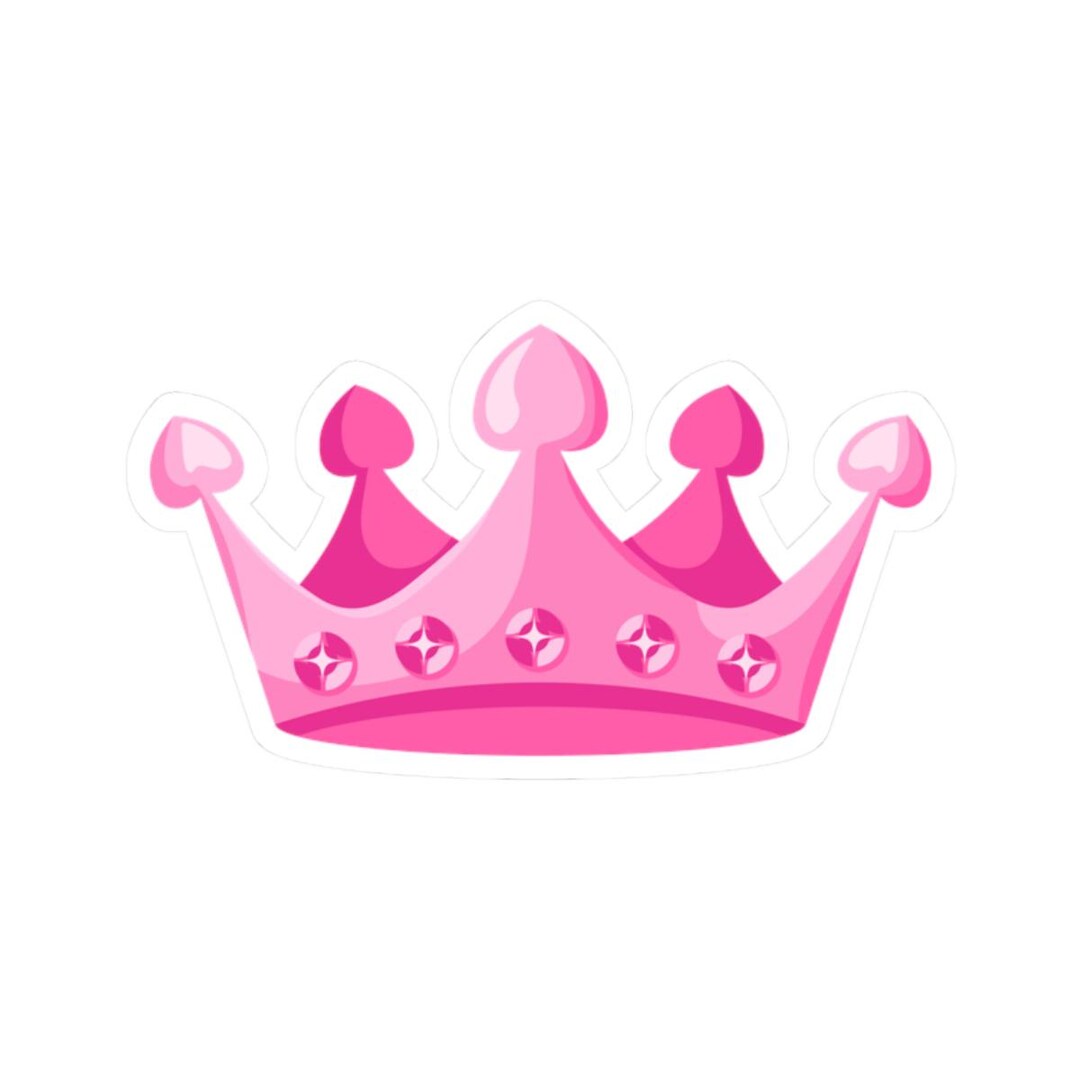 Pink Crown Sticker - Etsy