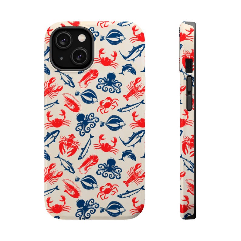Sea Creatures iPhone Case With Magsafe & Dual Layer Protection ...