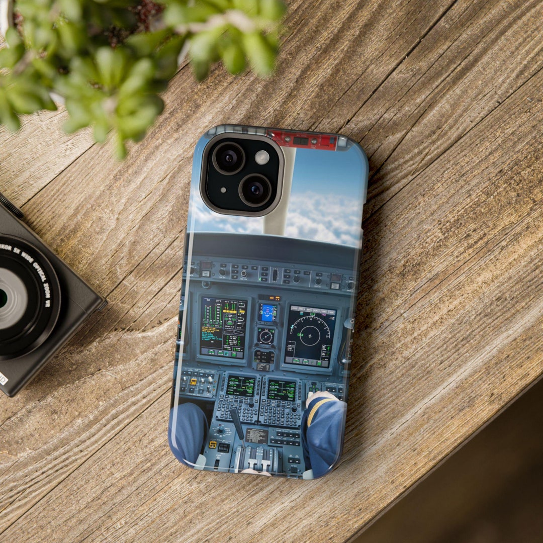 Airplane Cockpit iPhone Case With Magsafe & Dual Layer Protection ...