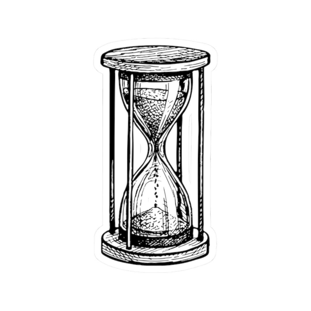 Hourglass Sticker - Etsy