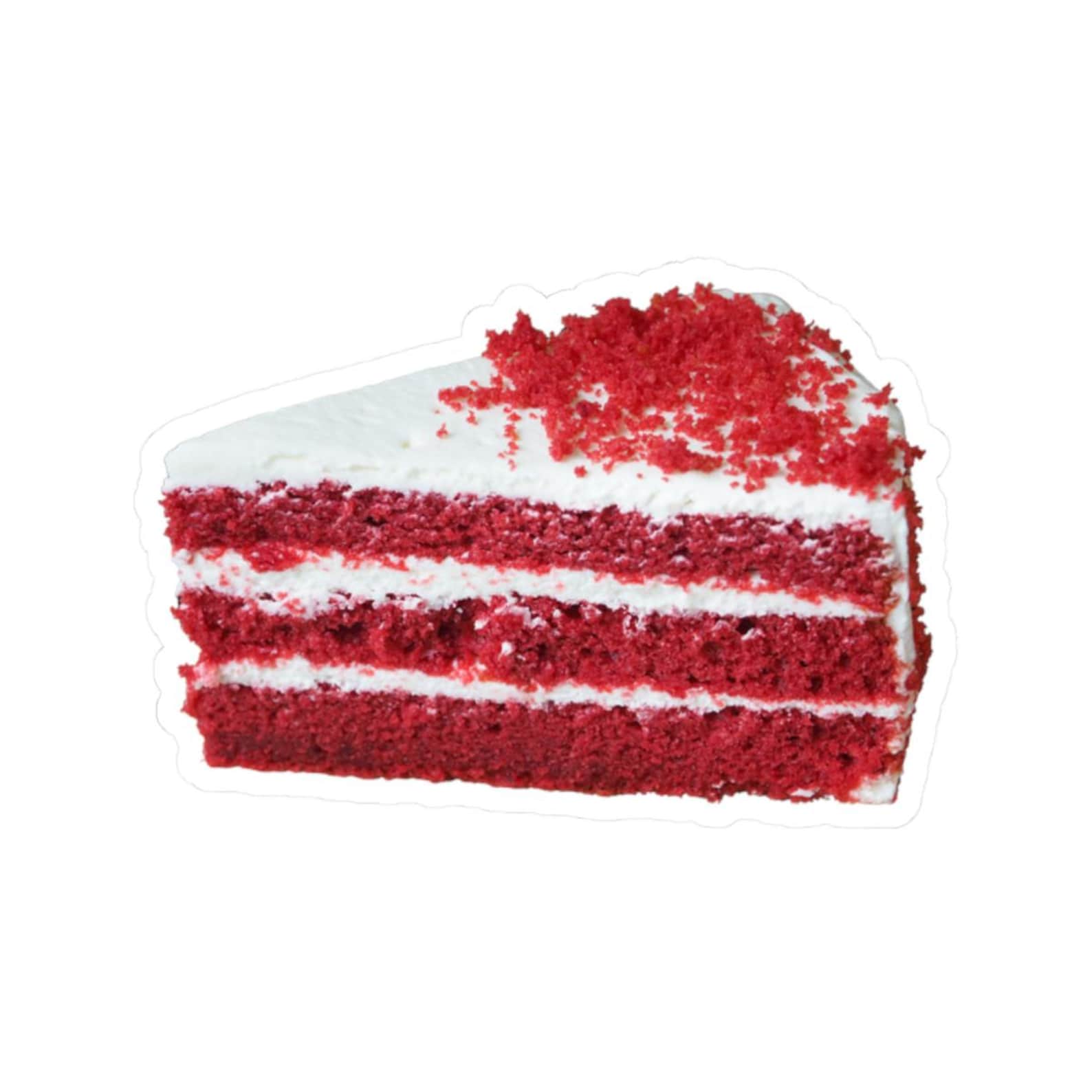 Red Velvet Cake Sticker - Etsy