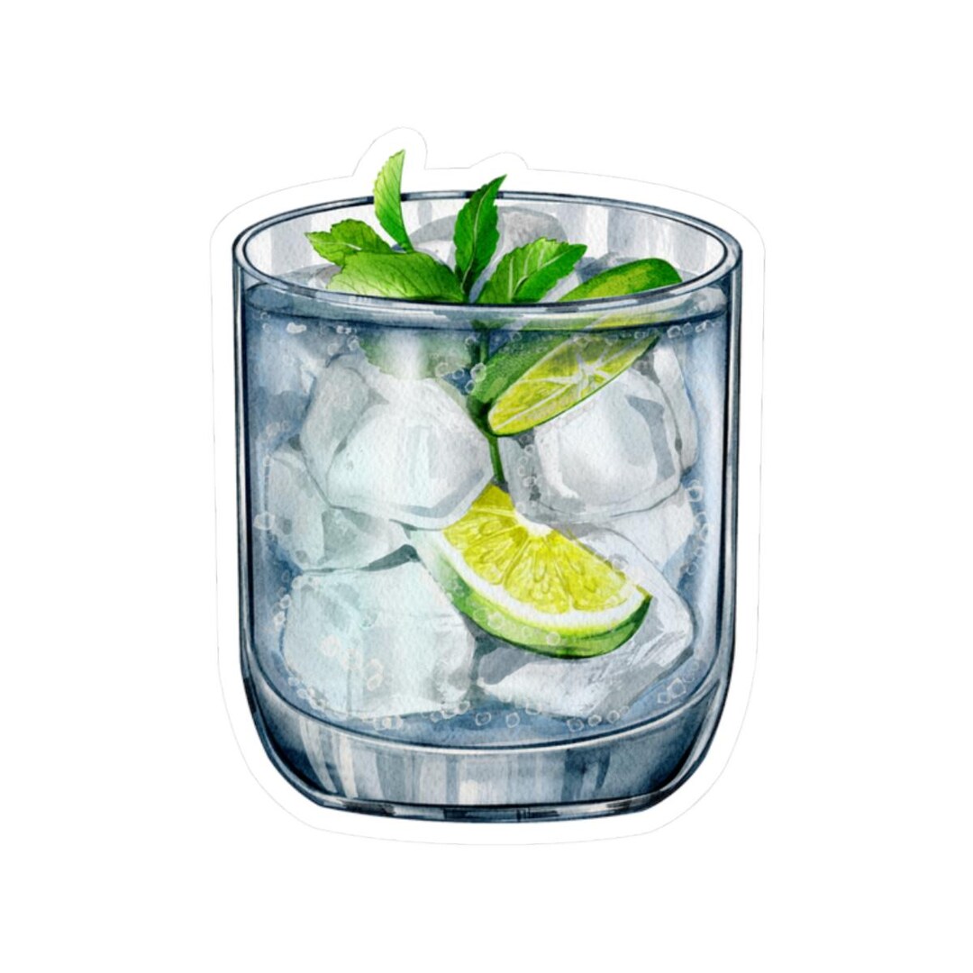 Gin and Tonic Sticker - Etsy