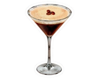 Espresso Martini Sticker - Etsy