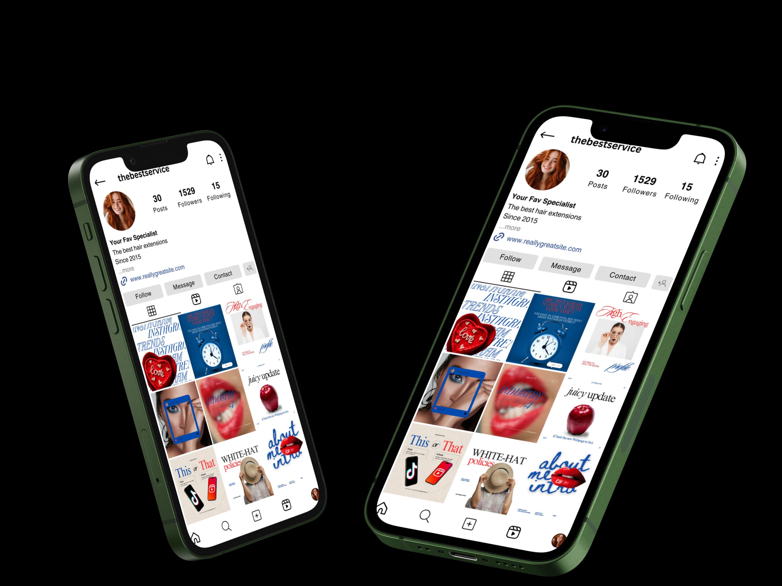 100 Faceless Instagram Templates: Social Media Marketing Posts (canva ...